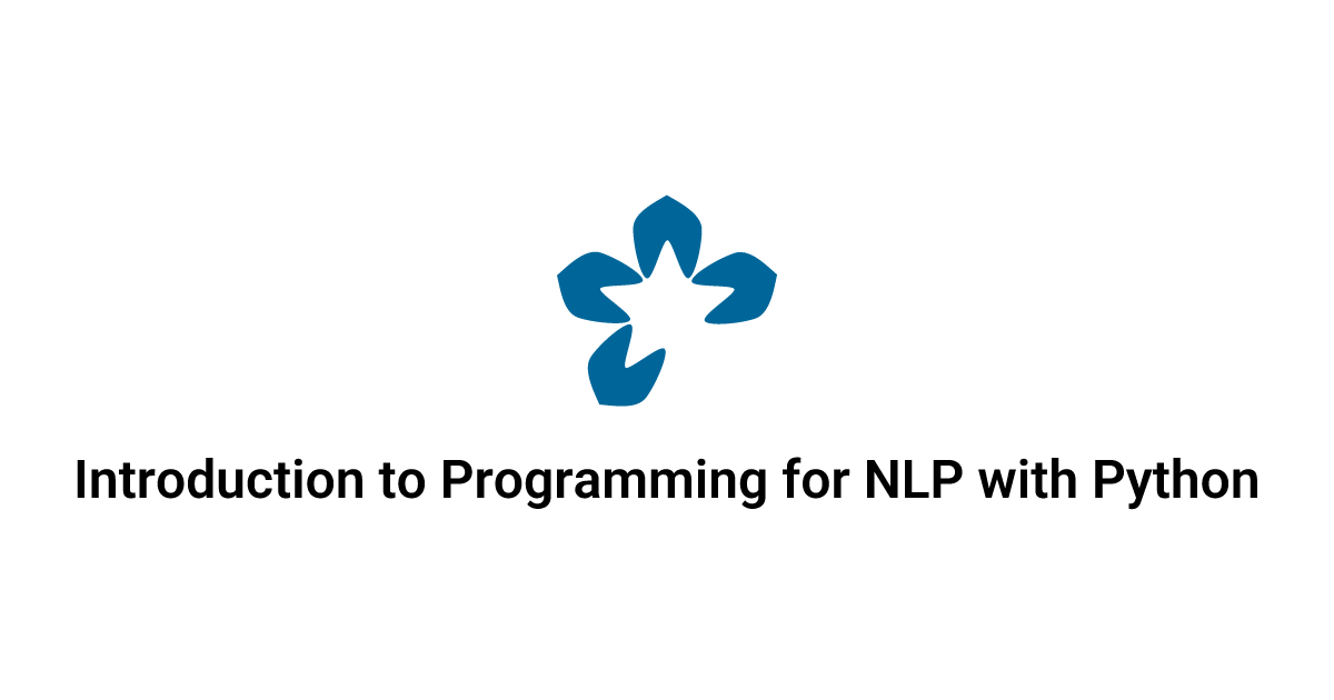 Introduction to Programming for NLP with Python | DARIAH-Campus