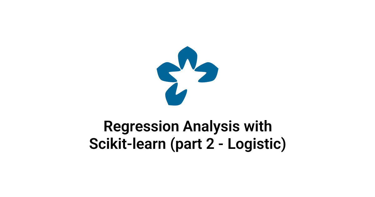 Regression Analysis with Scikit-learn (part 2 - Logistic) | DARIAH-Campus